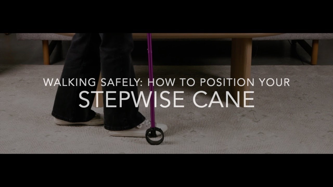 Walking Safely with the Stepwise Walking Cane - YouTube