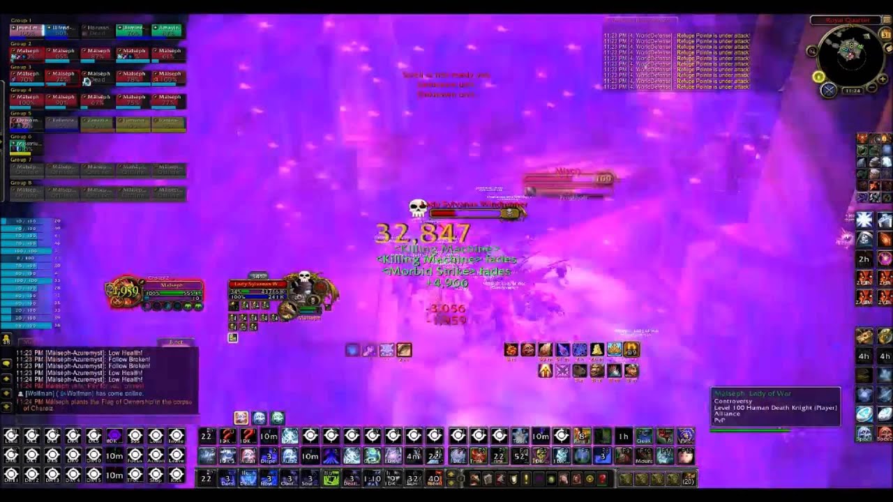 Warsong Battalion gets destroyed by Malseph in Undercity (WoD) - YouTube