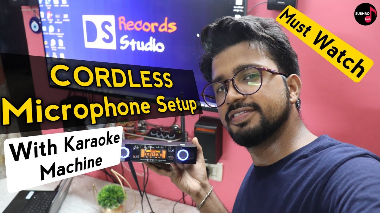 Wireless Microphone Setup With Karaoke Machine | Karaoke Singing Setup ...