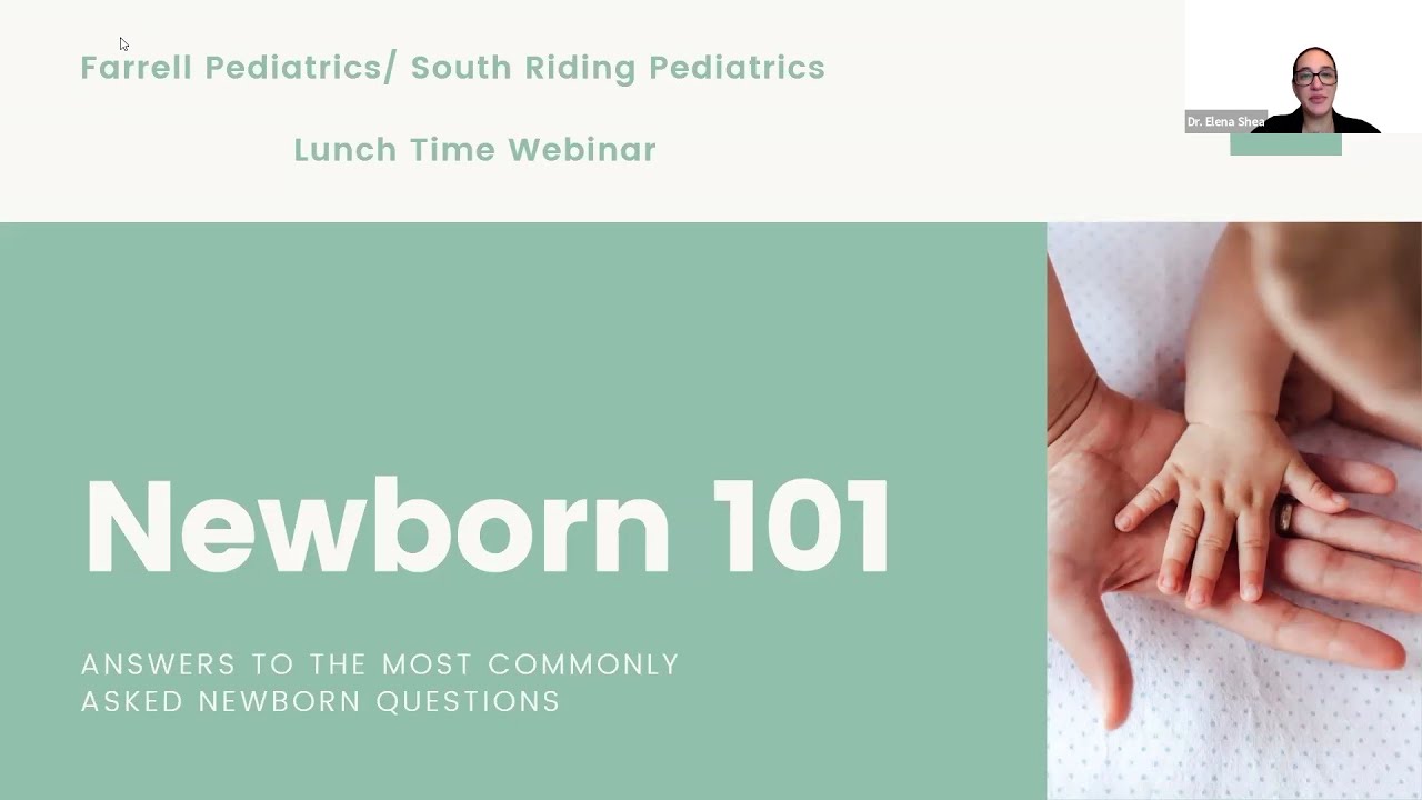 Newborn 101 with Dr. Elena Shea - YouTube