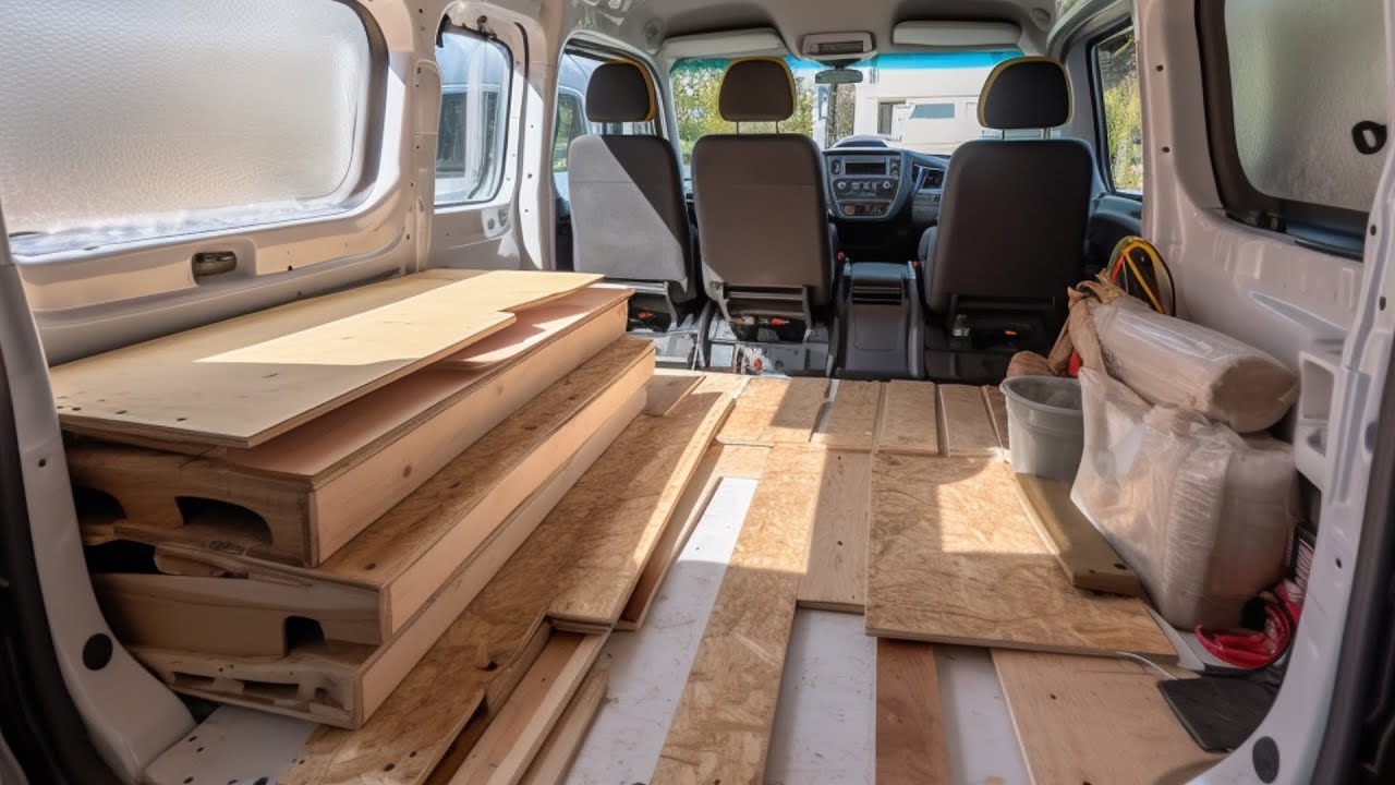 Ford Transit Subfloor Insulation Part 6 - YouTube