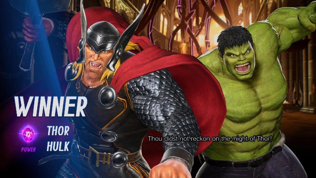 MARVEL VS. CAPCOM: INFINITE Thor & Hulk VS King Arthur - YouTube