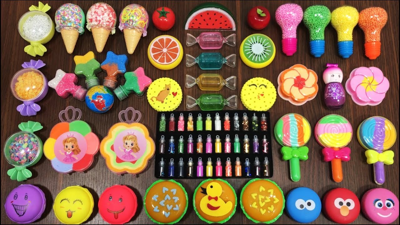 MIXING RANDOM THINGS WITH CLEAR SLIME || MOST SATISFYING SLIME VIDEO ...