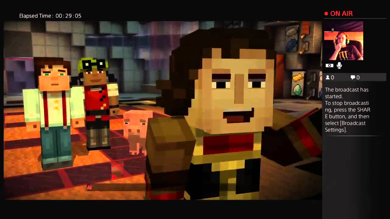 Minecraft story mode Ep 2 Part 2 The Command Block - YouTube