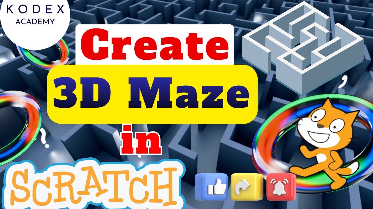How to Create 3D Maze in Scratch | Turn 2D into 3D maze | Create Custom ...