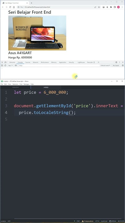 Method toLocaleString untuk Menambahkan Pemisah Ribuan - YouTube