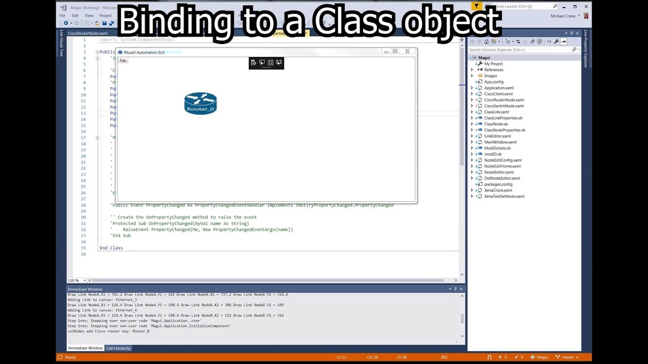 Ne 91 Wpf Binding To Class Object Youtube 8184