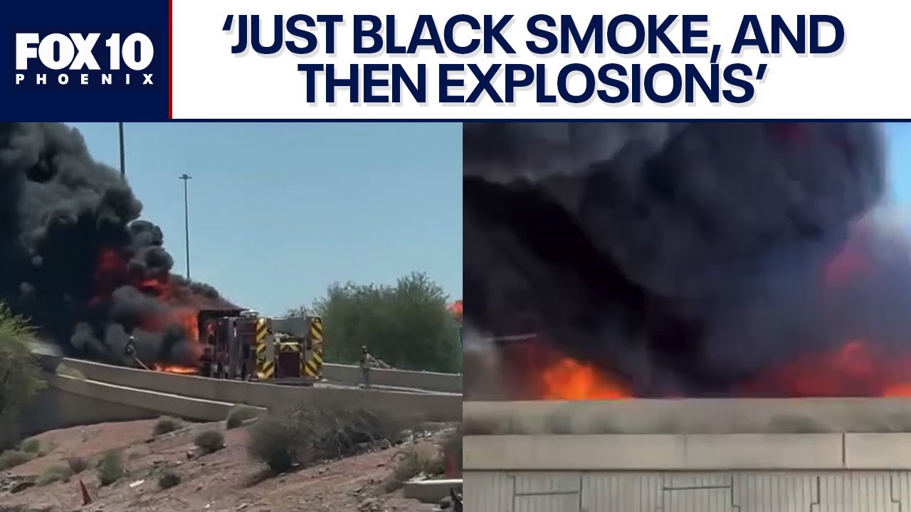 Couple escapes scary RV, car fire unharmed | FOX 10 Phoenix - YouTube
