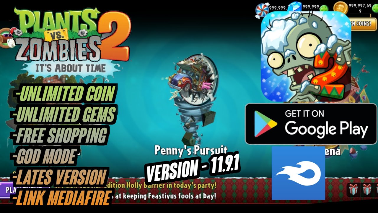 Plant vs Zombie 2 Mod || Unlimited Coin & Unlock All || Latest Version ...