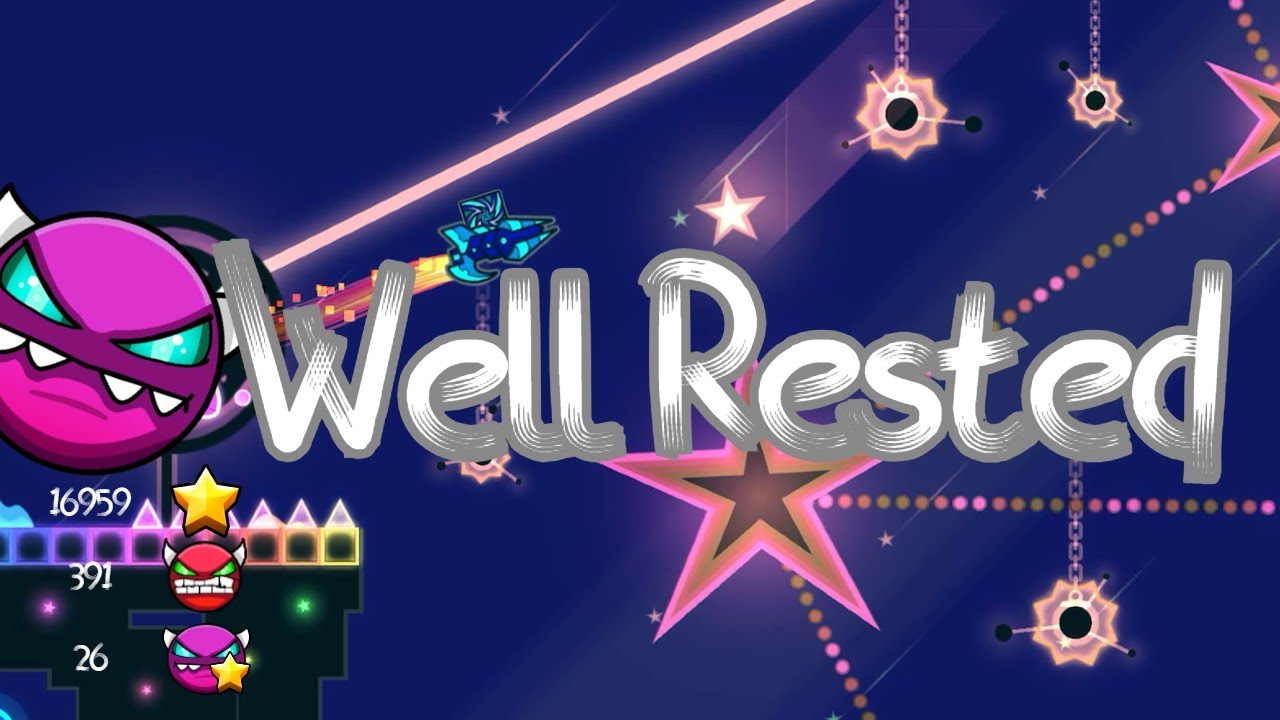 Well Rested (Medium Demon) By cometface 100% Complete on Mobile - YouTube