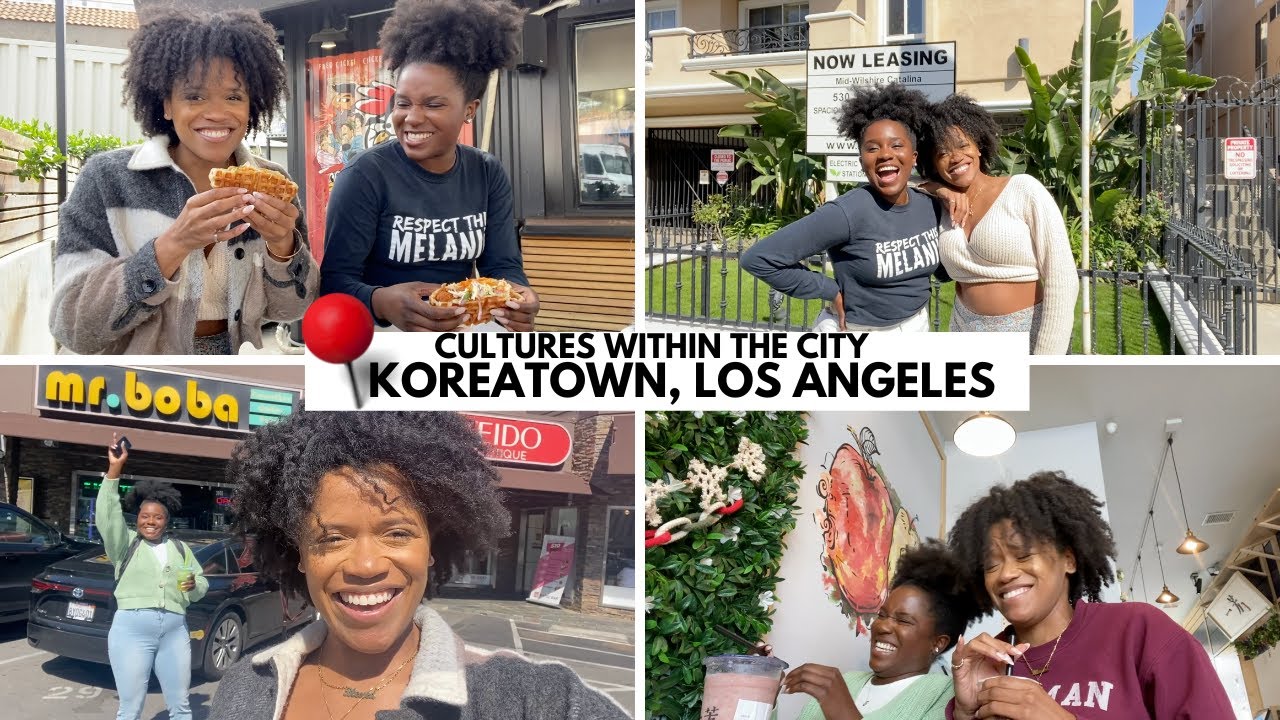 Living in Los Angeles | Exploring Koreatown Korean BBQ Street Food BoBa ...