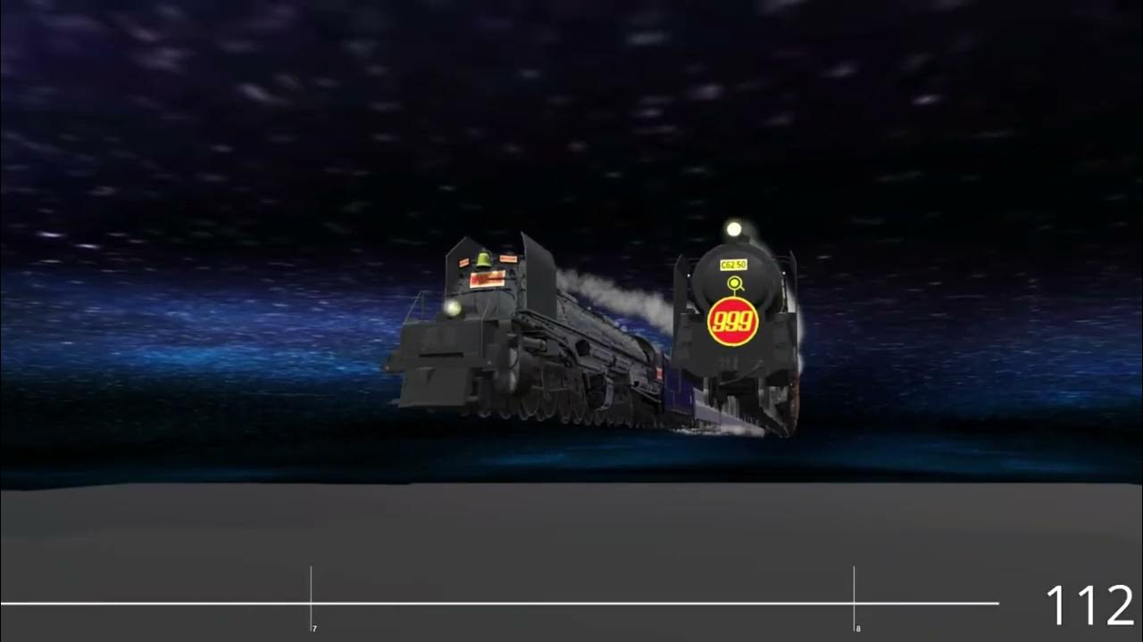 GALAXY EXPRESS 999 VS BIG ONE TRAINZ - FLY TO THE SKY! - GALAXY RAILWAY! - TRAINZ RAILROAD ...