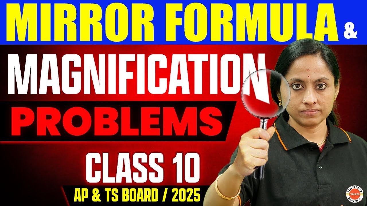 Mirror Formula & Magnification Problems Class 10 | AP & TS Board | SSC ...