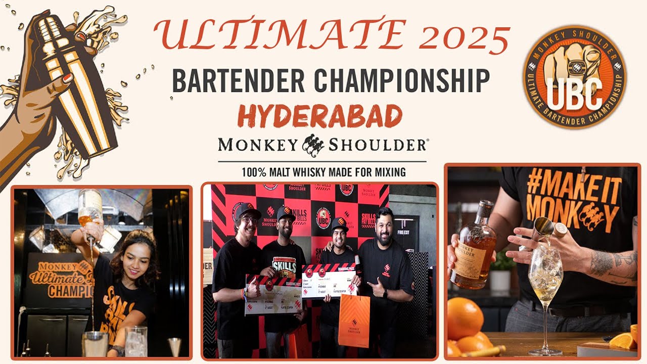 Ultimate Bartender Championship By Monkey Shoulder 2025 | Highlights | Hyderabad - YouTube