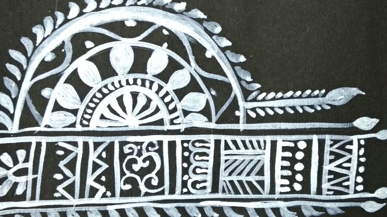 Mandala Design For Beginners/Punjabi Design/Fabric Work/Arcylic ...