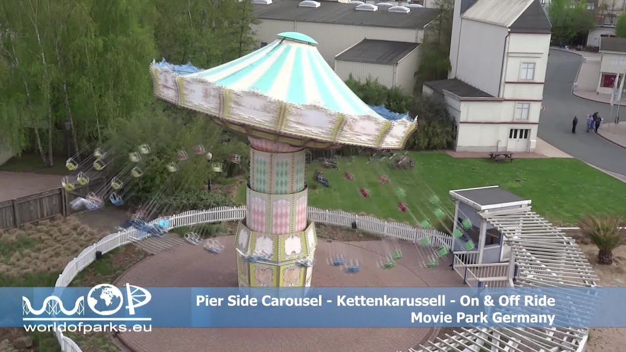 Movie Park Germany - Pier Side Carousel Kettenkarussell Zierer - Onride ...