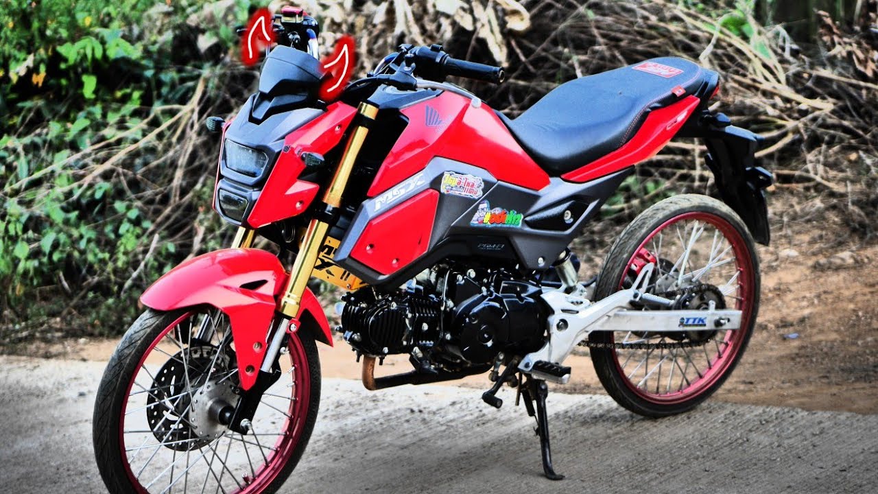 Msx 125 ขอบ17 #แดงหลอน - YouTube