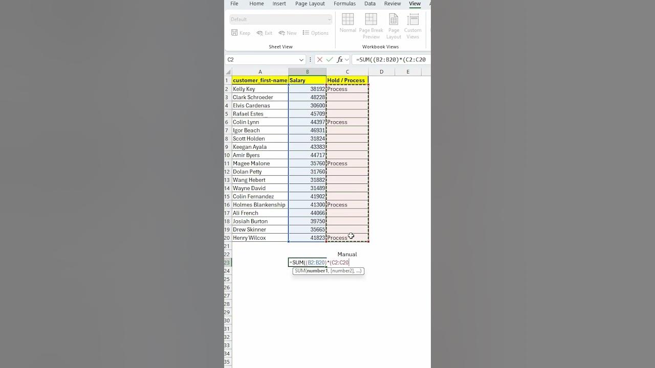 #Shorts | dynamic sum function | No more sumif let's explore a dynamic way| - YouTube