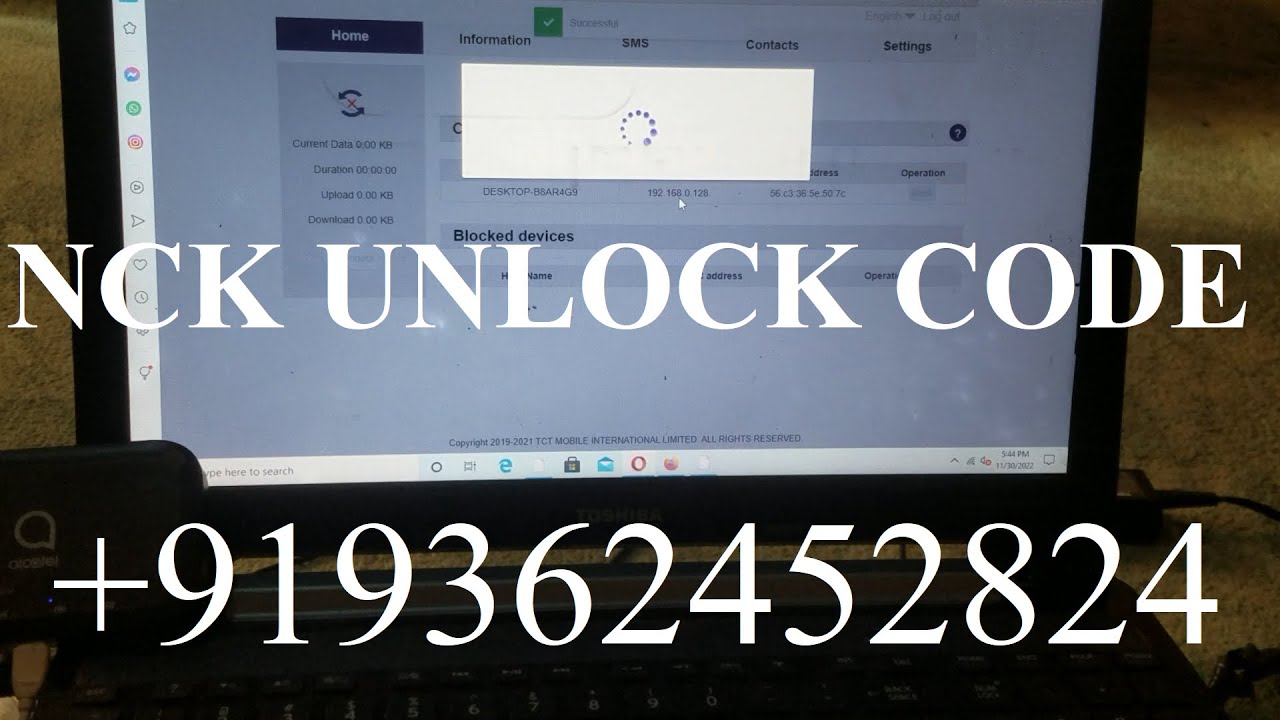 How to Unlock / Decode Metro by T Mobile Alcatel Linkzone 2 MW43TM ...