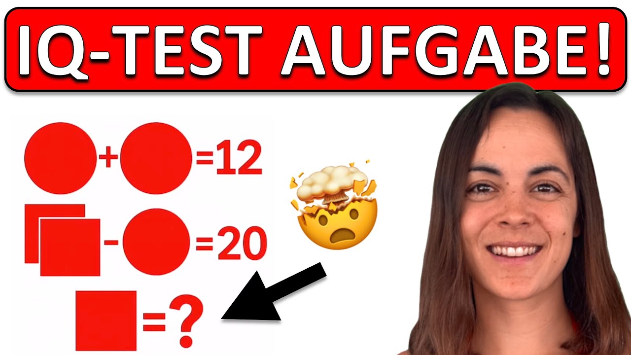 🚀🚀🚀 Berechne den WERT EINES QUADRATS! | Schaffst DU diese IQ Test ...