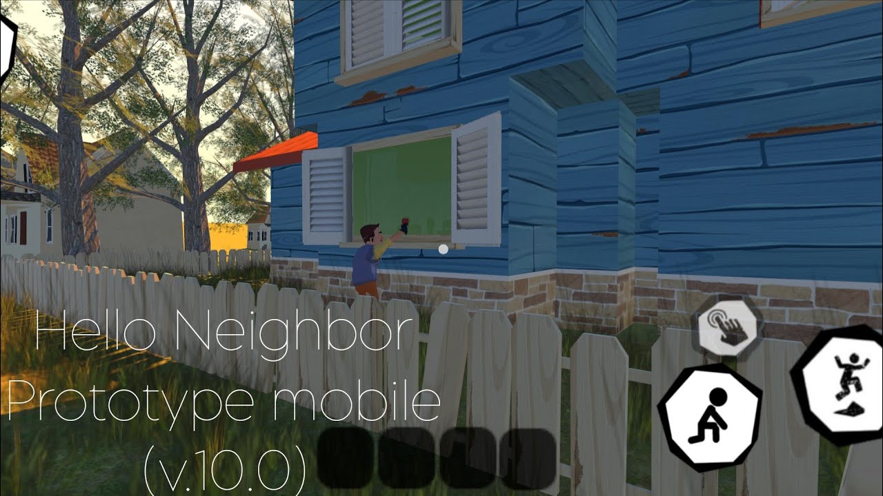 hello neighbor prototype mobile (v.10.0) - YouTube