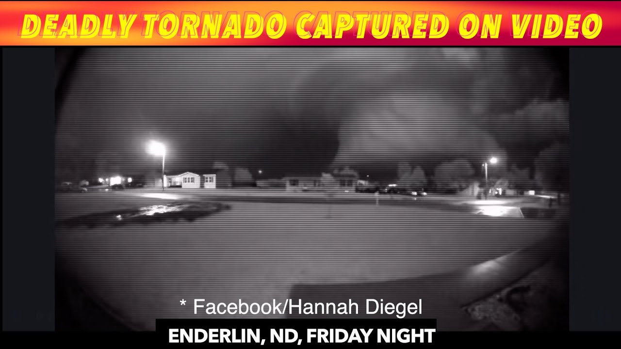 Deadly Tornado Captured On Video & Enderlin Recap - YouTube
