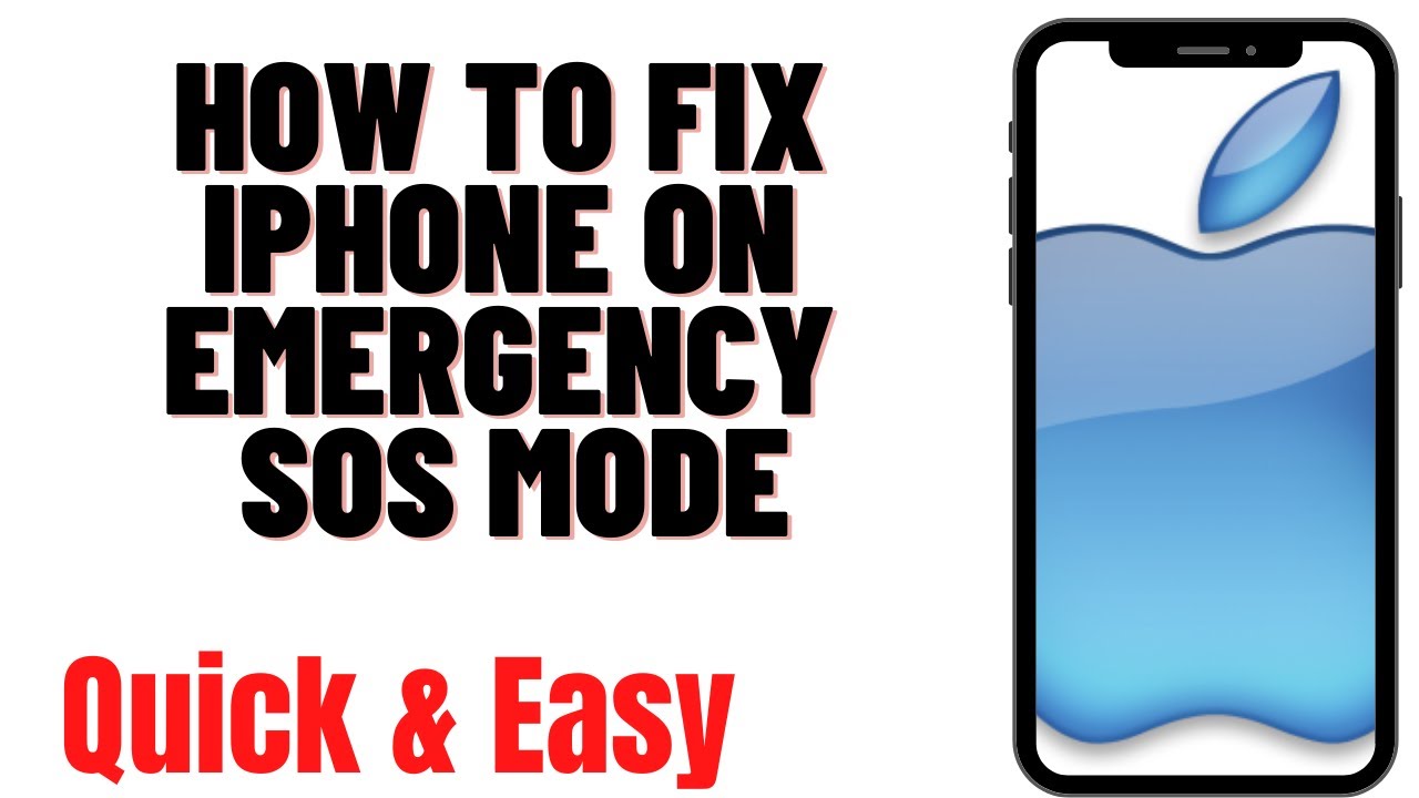 HOW TO FIX IPHONE ON EMERGENCY SOS MODE - YouTube