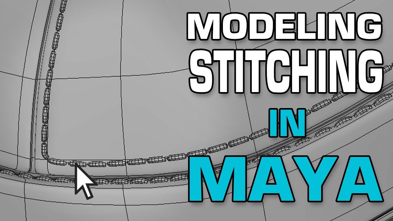 Maya 2018 3d Modeling Tutorial: Model Stitching using MASH and Curve ...