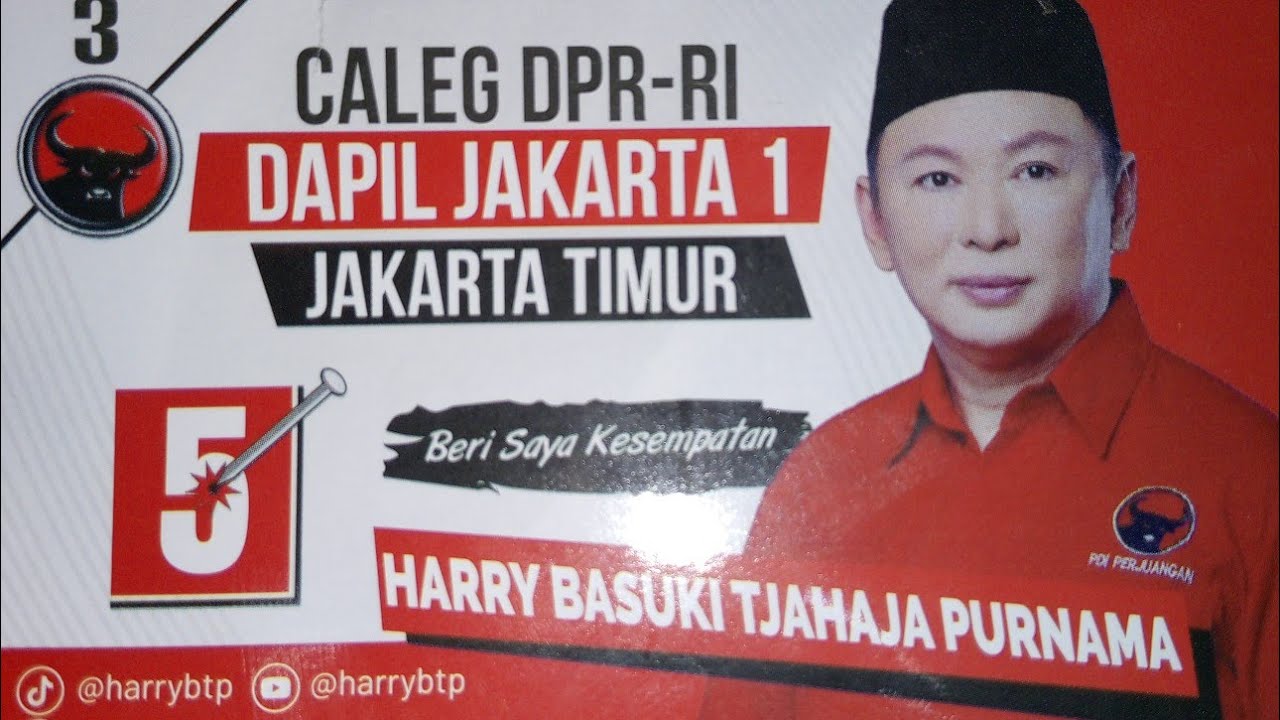 🔴Harry Basuki Tjahaja Purnama || Caleg DPR - RI - YouTube