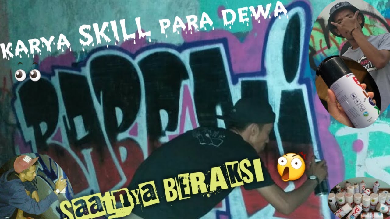 Coret Coret tembok hasil nya memuaskan - YouTube