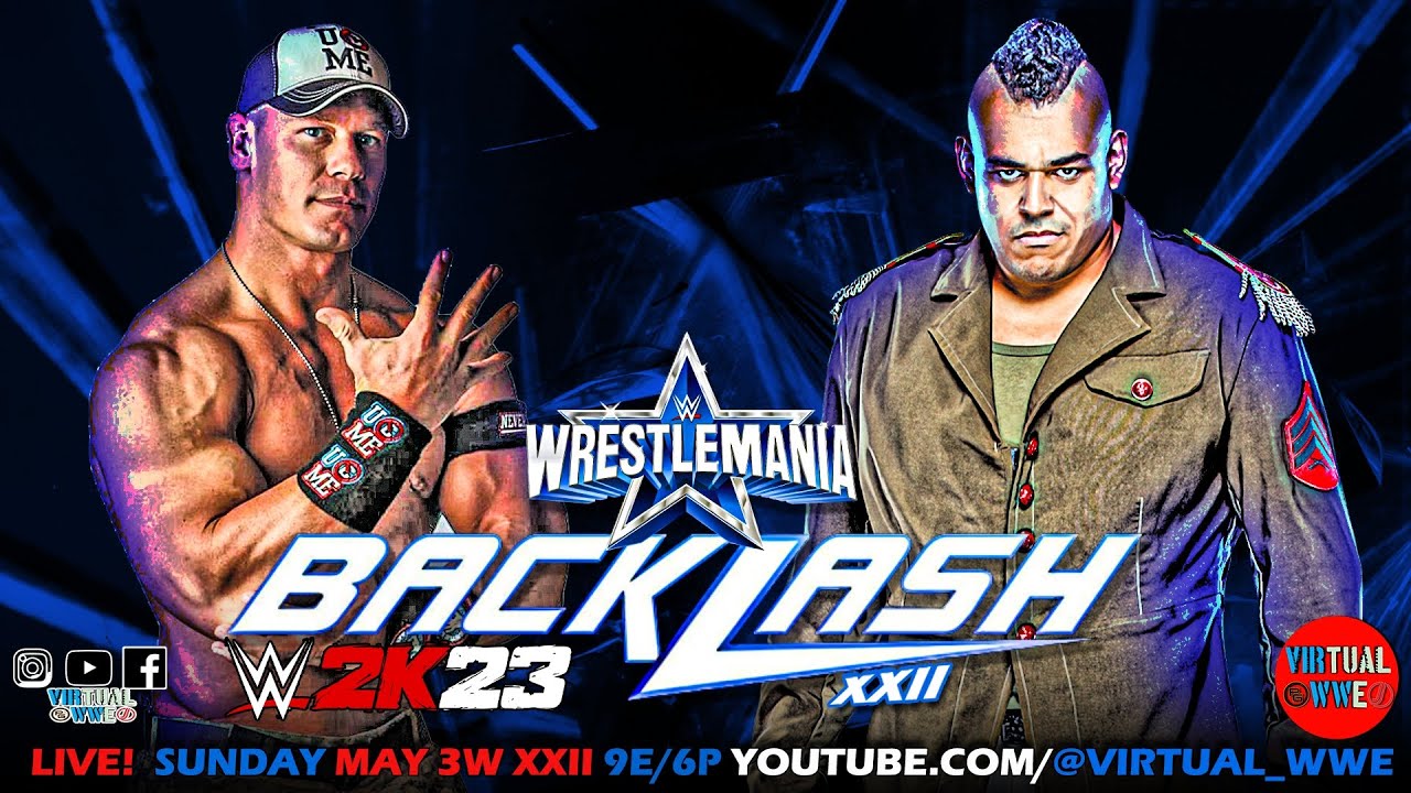 John Cena vs Commander Azeez | Backlash XXII | #wwe2k23 - YouTube