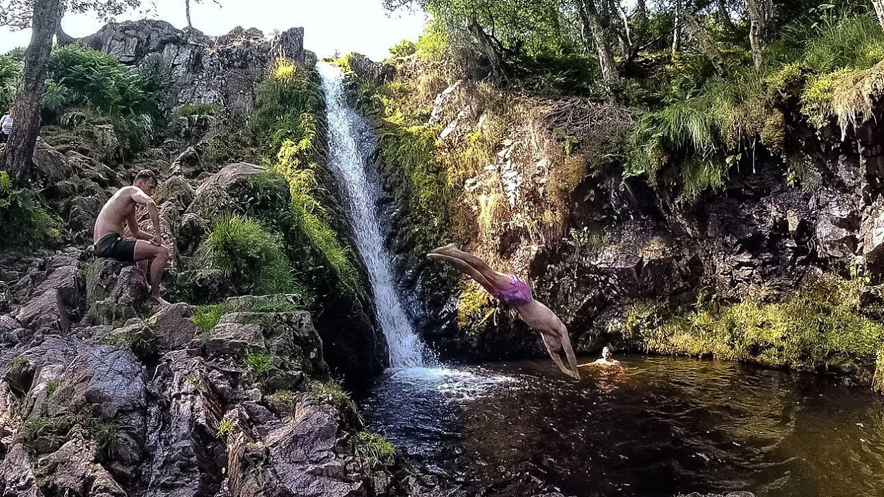 Linhope Spout - Northumberland National Park - YouTube
