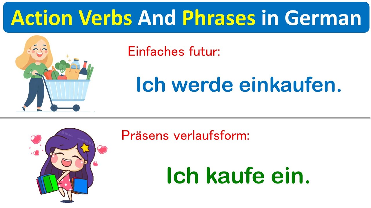 Improve German Speaking Practice: Action Verbs And Phrases # ...