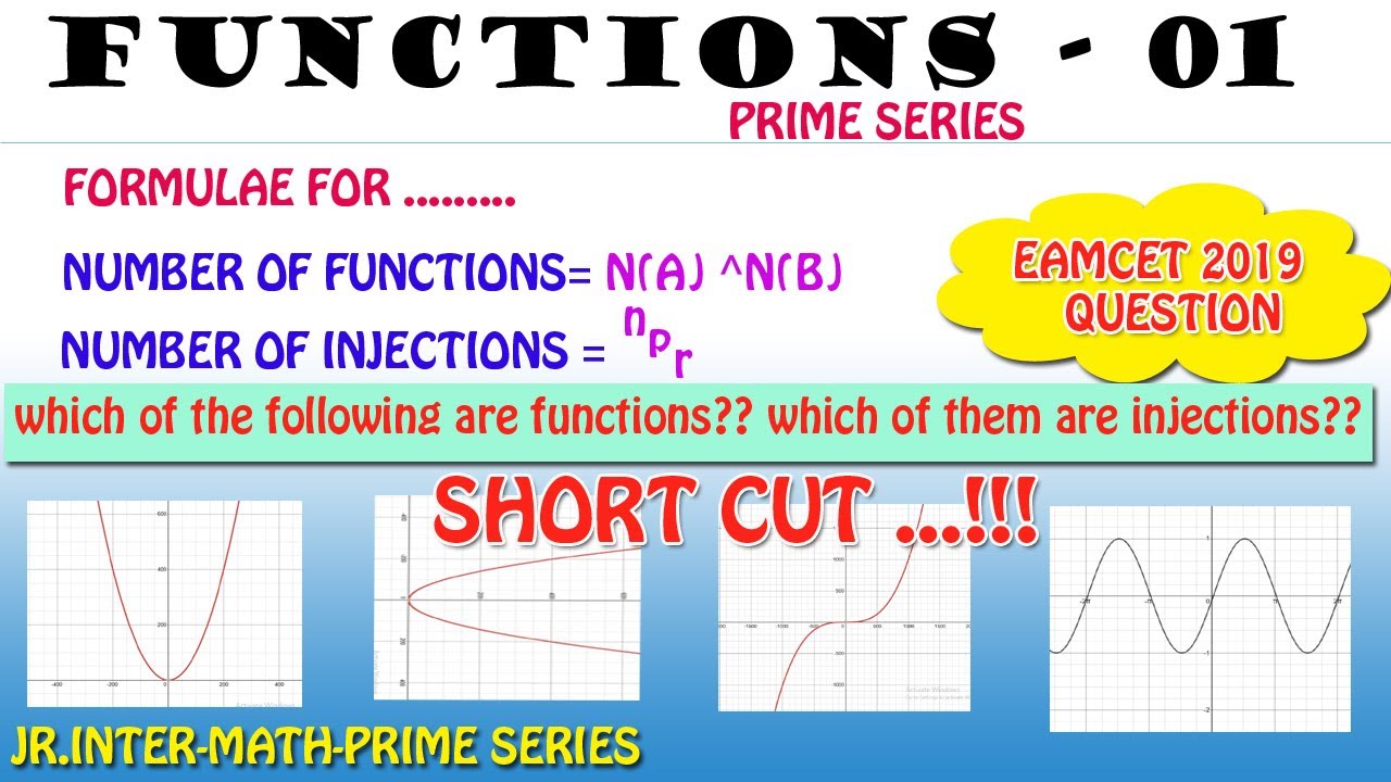 FUNCTIONS 01/ NO.OF FUNCTIONS, NO.OF INJECTIONS - GRAPHS - SHORTCUT ...