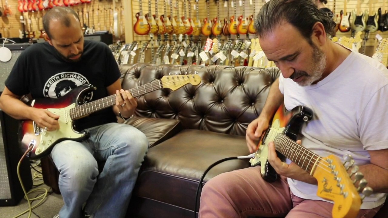 Mark Agnesi & Jason Sinay playing a 1962 & 1964 Fender Stratocaster ...
