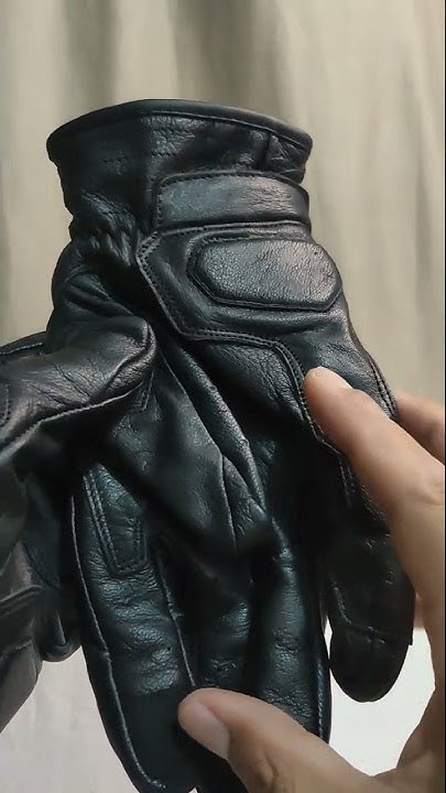 Luva de couro para motociclista - YouTube