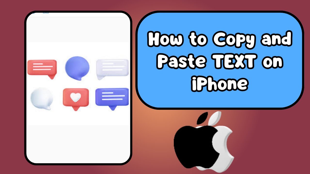 How to Copy and Paste TEXT on iPhone - YouTube