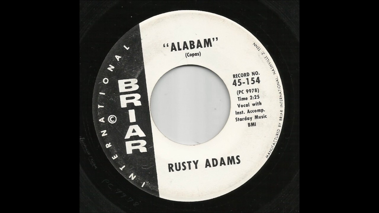 Rusty Adams - Alabam - YouTube