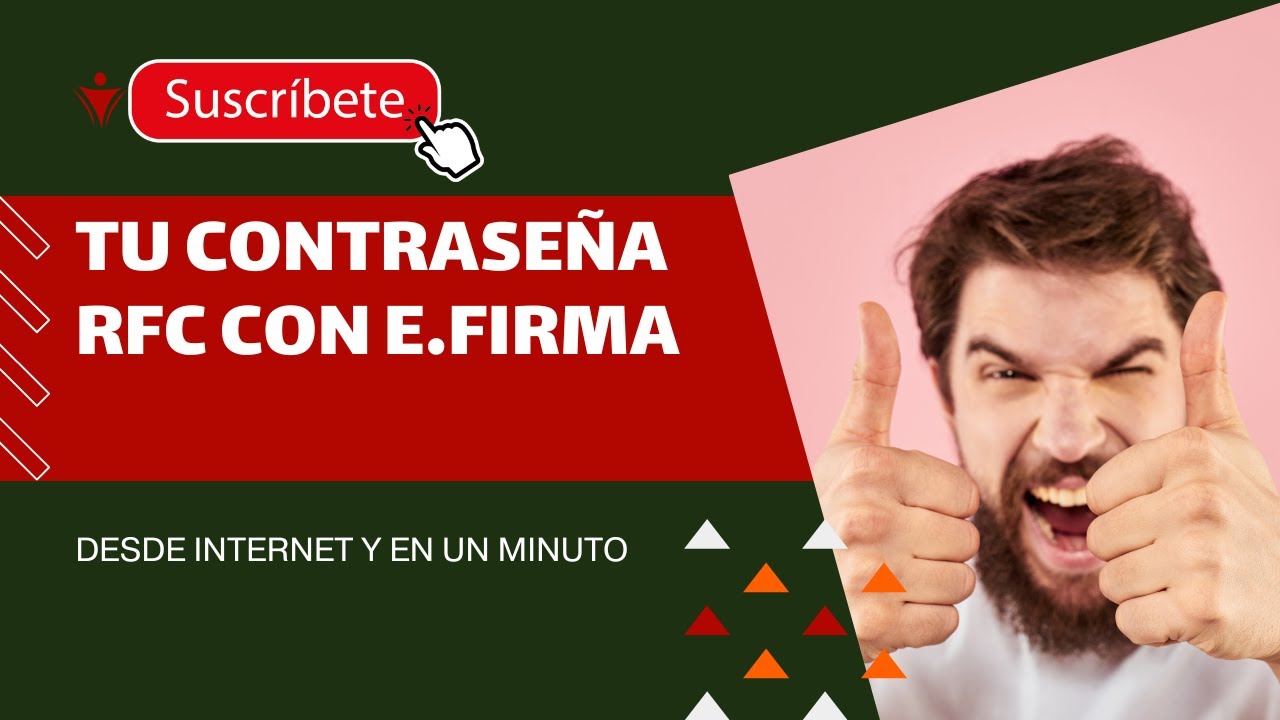 GENERA TU CONTRASEÑA RFC CON E FIRMA 2022 - YouTube