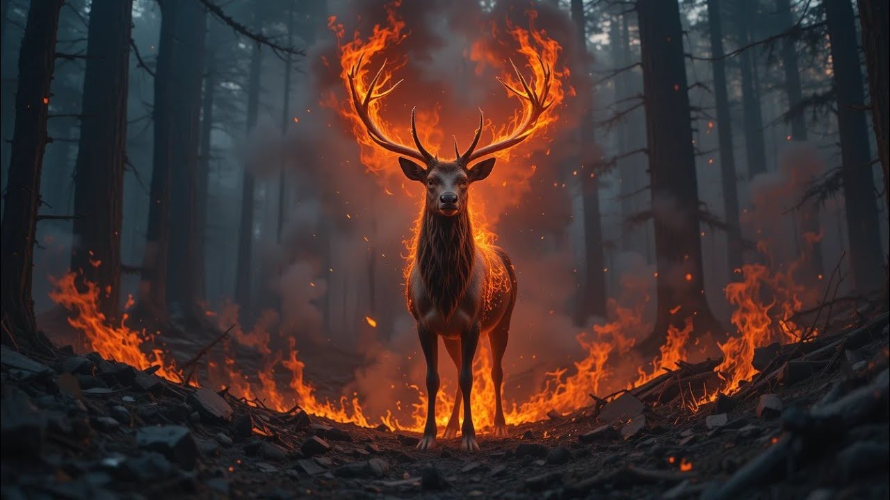 Reindeer Trapped in a Forest Fire 🔥 Emotional Wildlife Rescue Mission # ...