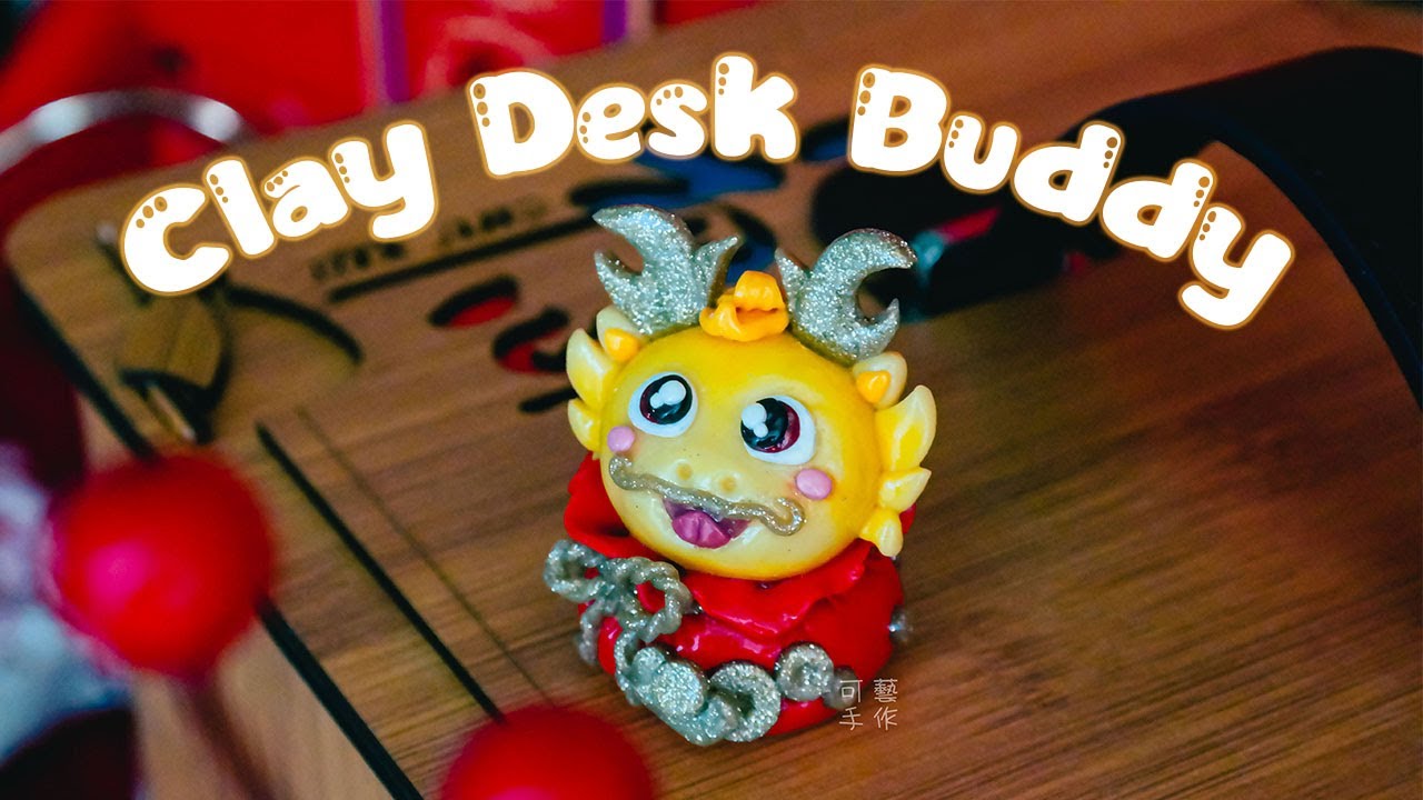 Artist Diaries ೄ࿐ craft with me, cute clay desk buddies | studio vlog ...