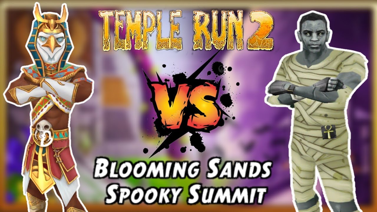 Imhotep VS Barry Bones Mummy Spooky Summit VS Blooming Sands Temple Run ...
