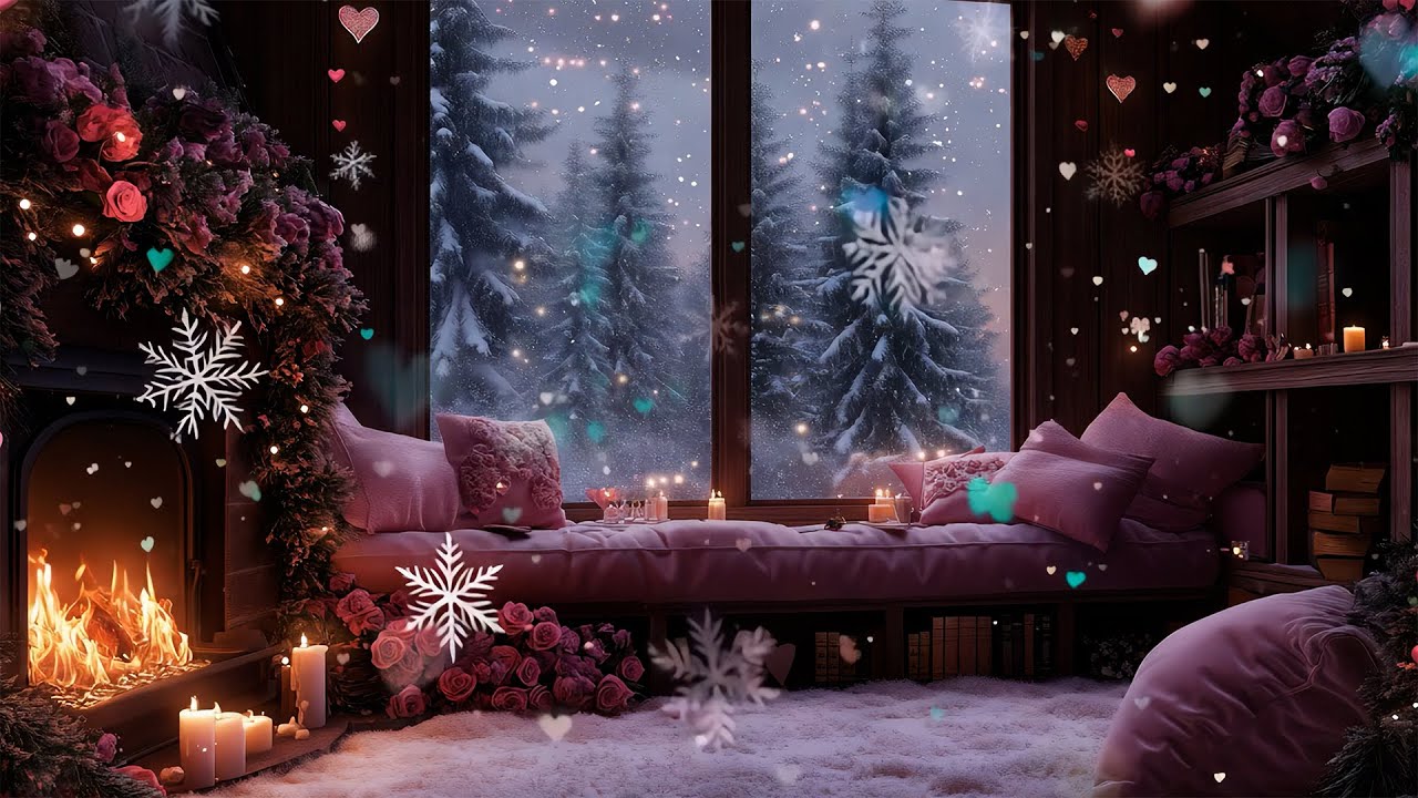 The Most Romantic Valentine's Day Ambience with Jazz Relaxing Music and ...