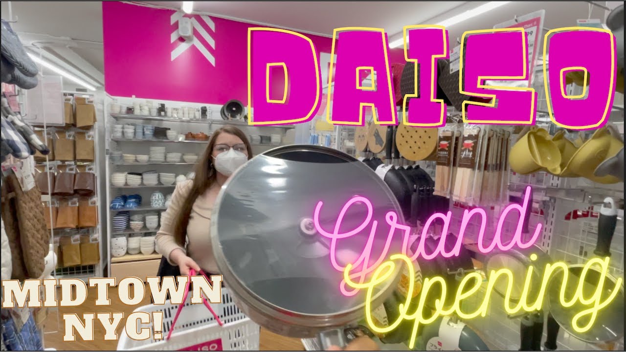 Daiso Grand opening in midtown Manhattan NYC! Did a Daiso haul || Vlog ...