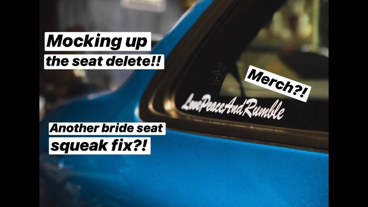VLOG #4! GC8 Rear Seat Delete mock up! Bride Seat FIXED! - YouTube