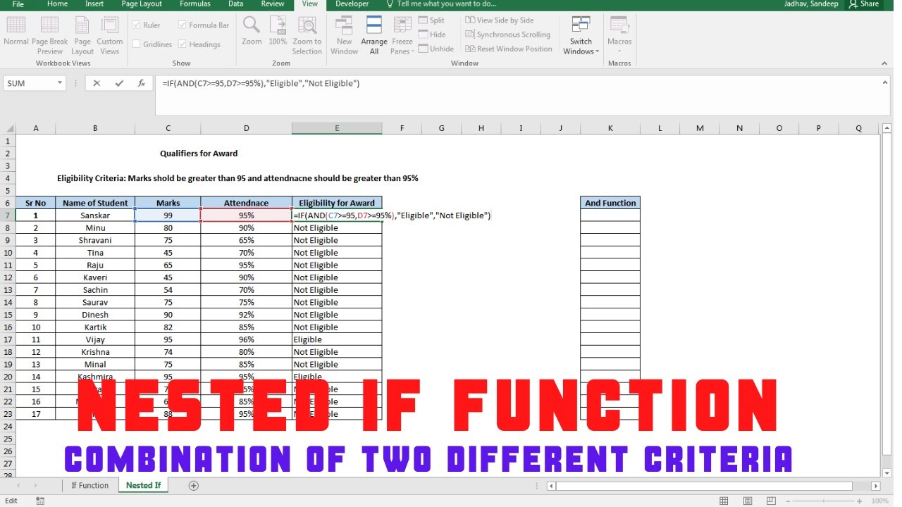 Nested IF In Excel Check Multiple Conditions With Nested If In Excel Nested IF In Excel Check Multiple Conditions With Nested If In Excel