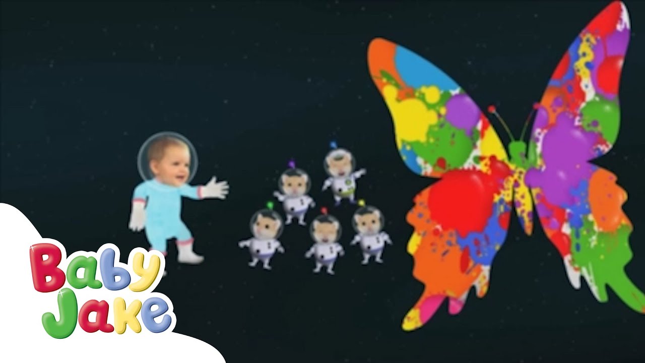 @BabyJakeofficial | Space Painted Butterfly 🦋🪐 | #Clip | TV Show For ...