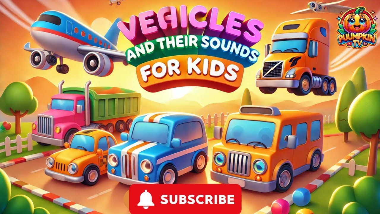 Vehicles and Their Sounds for Kids | Learn Transport Sounds! 🚂🚁 ...