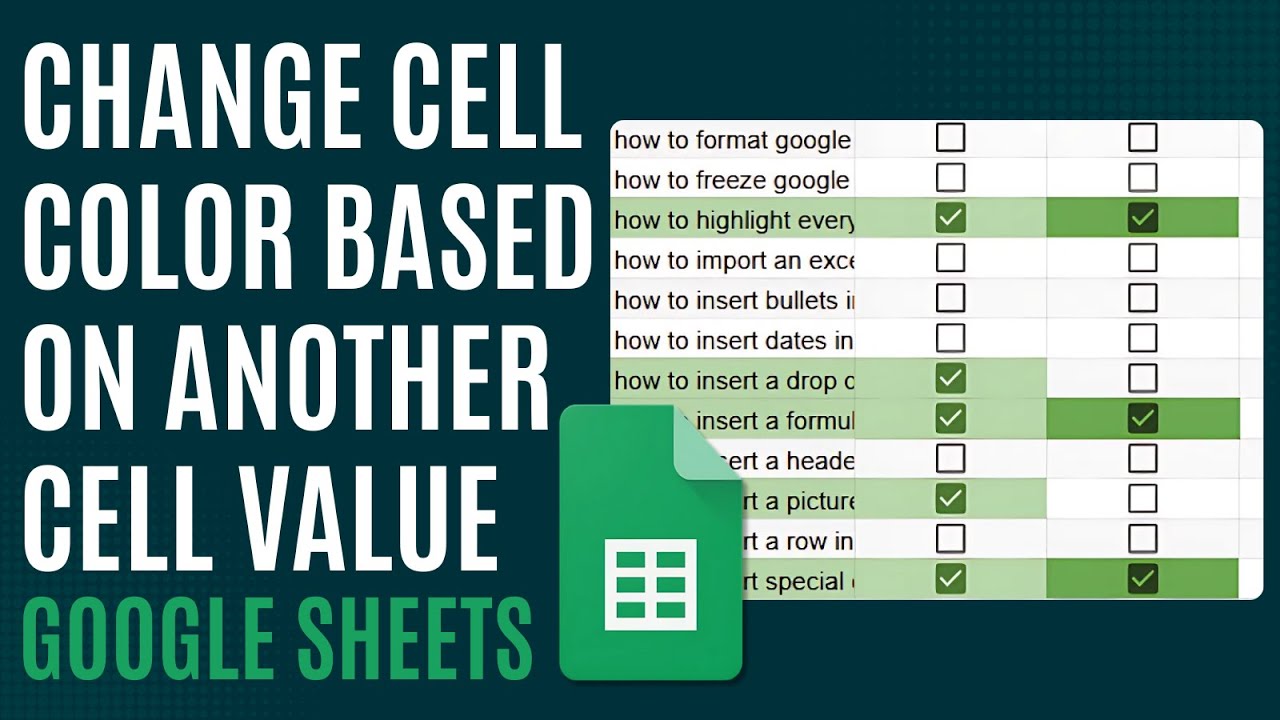 How to Change Cell Color Based on Another Cell in Google Sheets [Quick ...