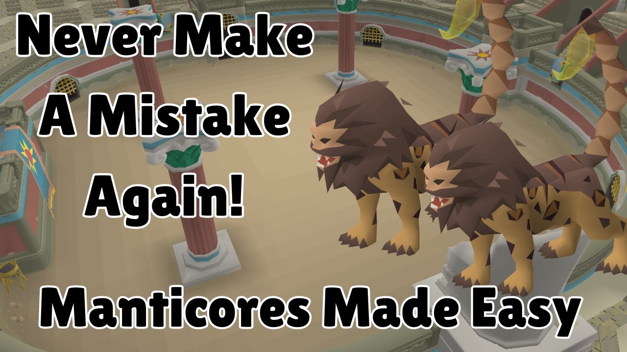Manticores Made Easy - OSRS The Colosseum - YouTube